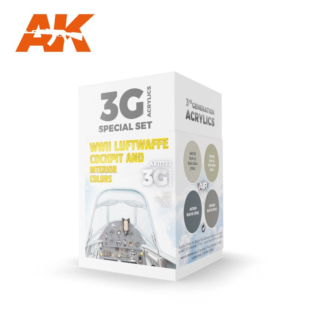 WWII Luftwaffe Cockpit & Interior Colors SET 3G – eshop.gmodelart.com